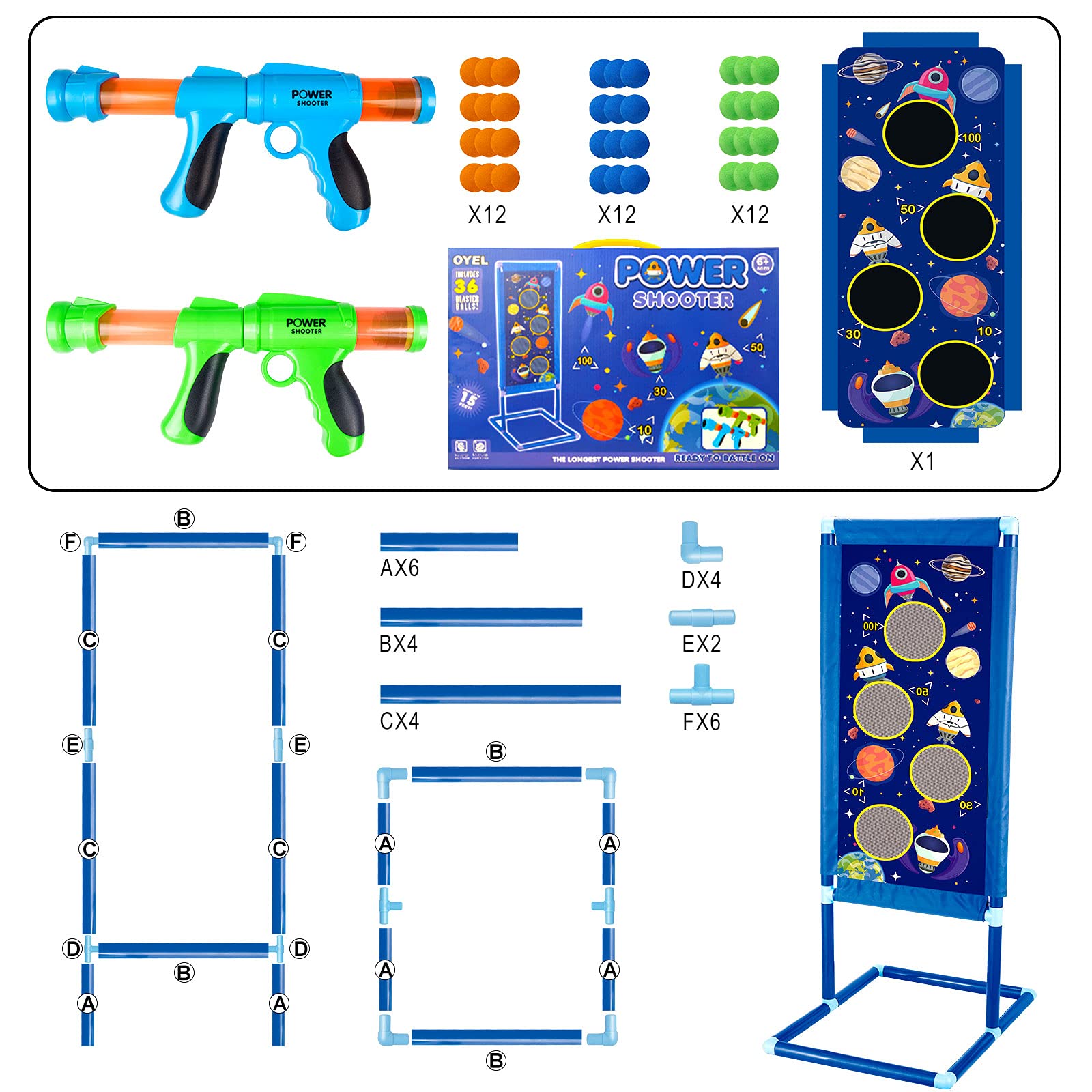 baxztyu Shooting Games Toy Gu...B098T8C611 | Encarguelo.com