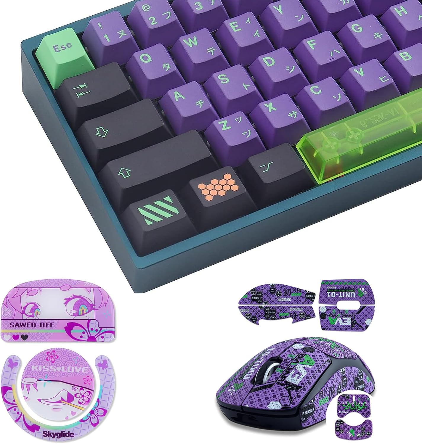 Amazon.com: JOMKIZ 135 Key Dye Sublimated Cherry Profile Keycaps with ...