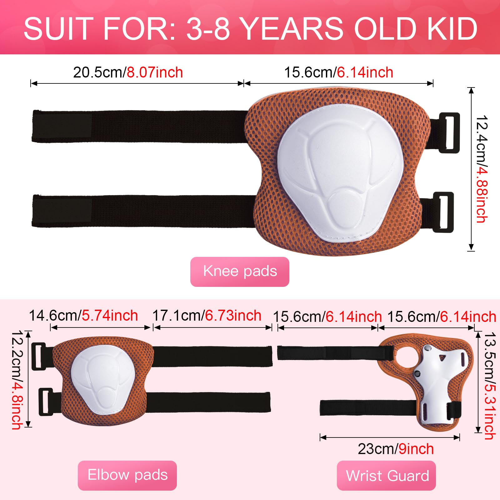 Snapklik.com : Wemfg Kids Protective Gear Set Knee Pads For Kids 3-8 ...