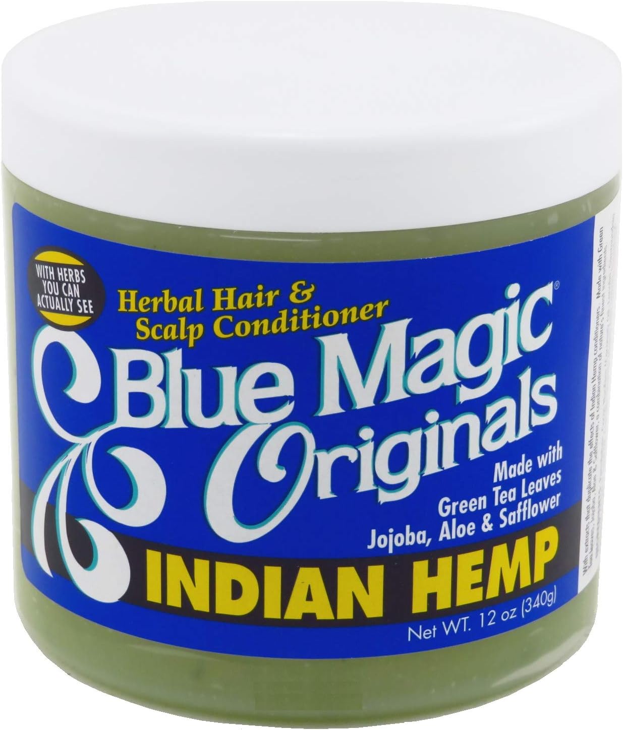 Amazon.com : Blue Magic Organics Indian Hemp 12 Ounce Jar (354ml) (3 ...