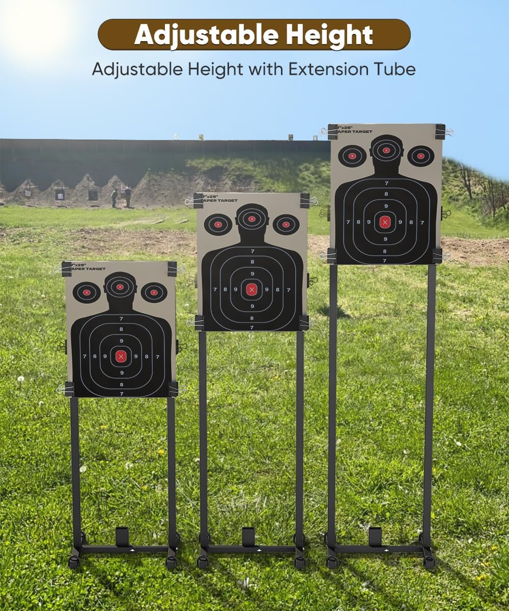 2-in-1 Shooting Target Stand Holder with 10pcs 17x25 Philippines | Ubuy