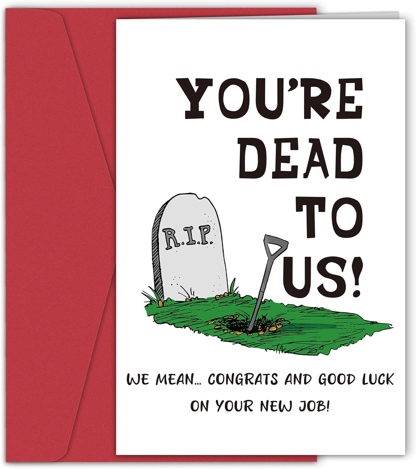 Amazon.com : Heollaok Funny Going Away Card, Rude Farewell Card ...