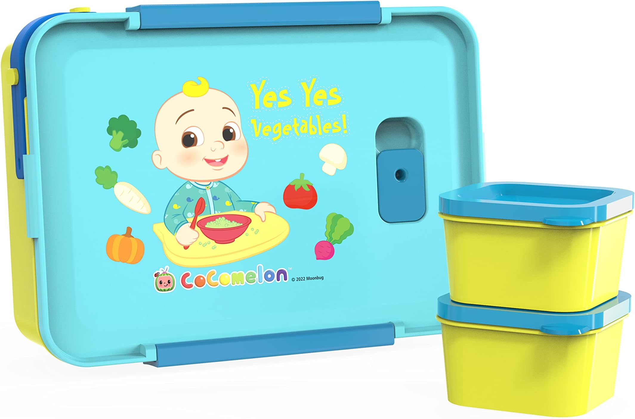 Amazon.com: CoComelon Lunch Box Set for Kids | Orange and Blue Learn ...