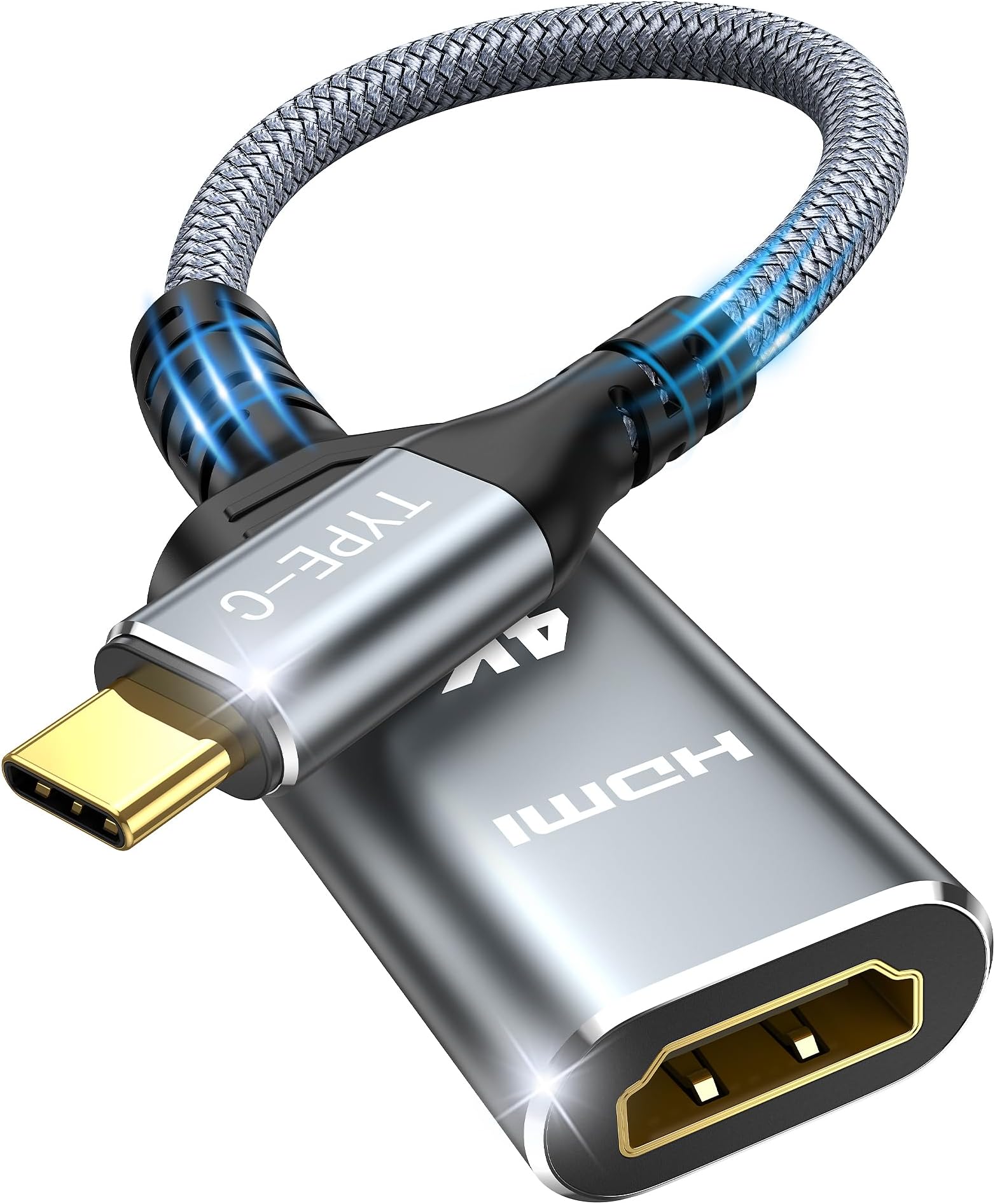 uni USB C auf HDMI Adapter 4K@60Hz aus Aluminium, Thunderbolt 3/4 ...