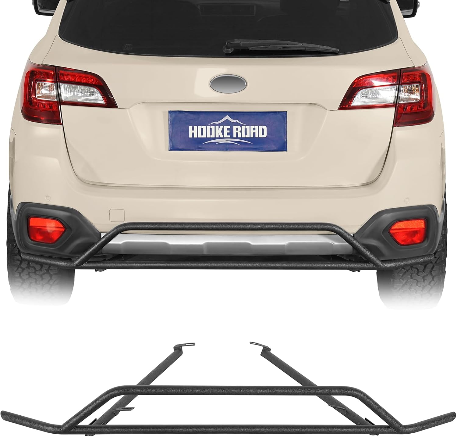 Amazon.com: Hooke Road Outback Rear Bumper Guard Bull Bar Protector for ...