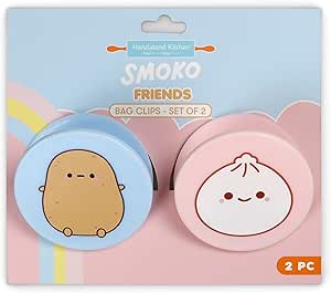 Amazon.com: Handstand Kitchen Smoko Friends Kawaii 2.36" Chip Clip Set ...
