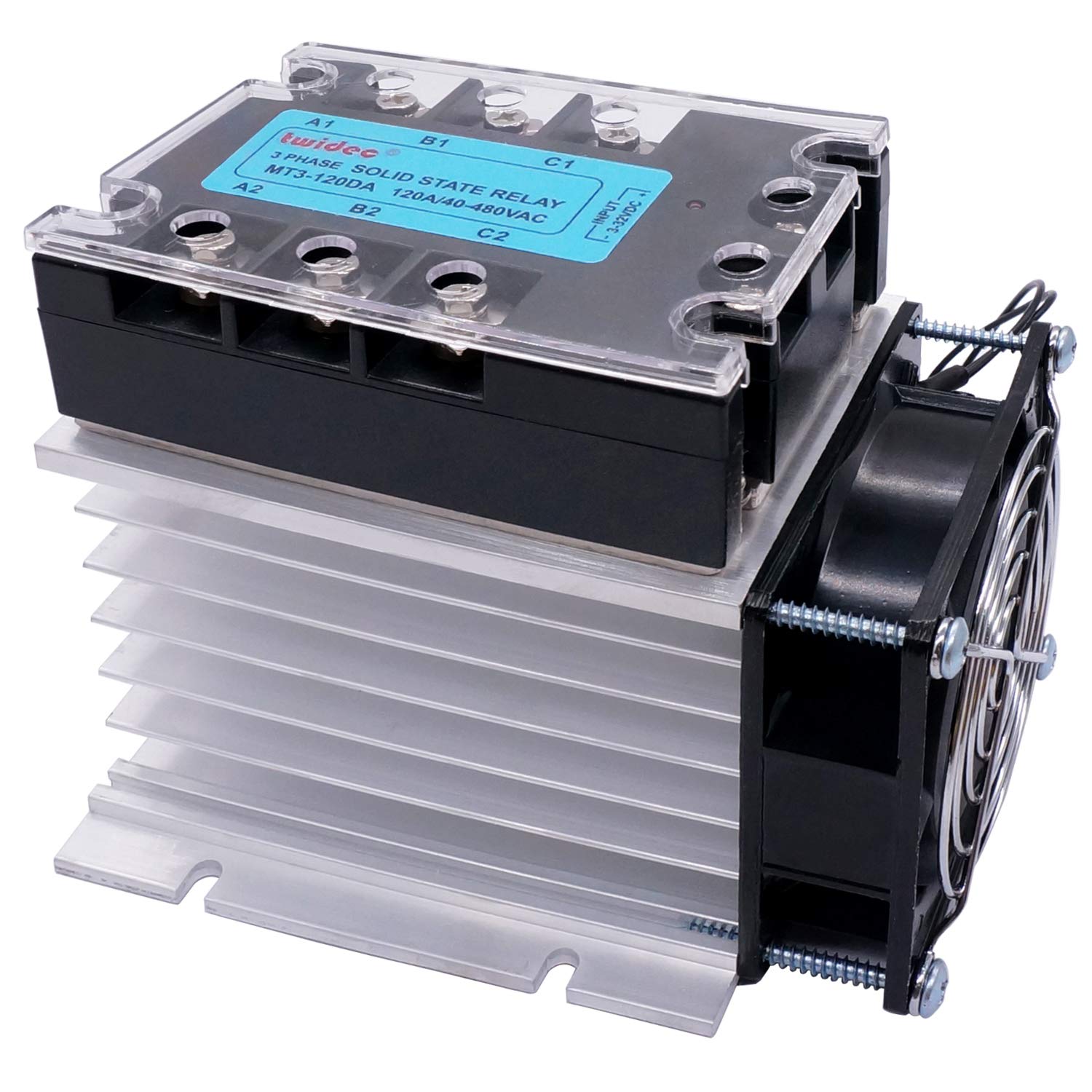 Snapklik.com : 3 Phase Solid State Relay 120DA SSR Relay DC To AC 40A 3 ...