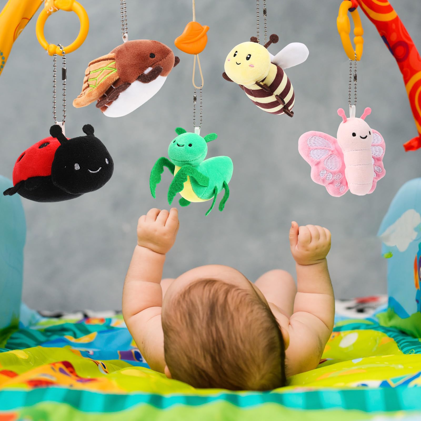 Snapklik.com : 6 Pcs Cute Insect Plush Toys 4 Inch Small Ladybug Bee ...