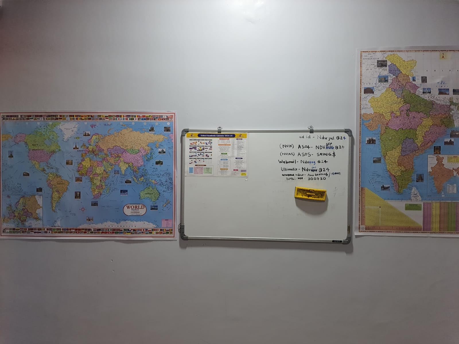 India and World Political Map - LAMINATED | Size - 70×100cm | India Map ...