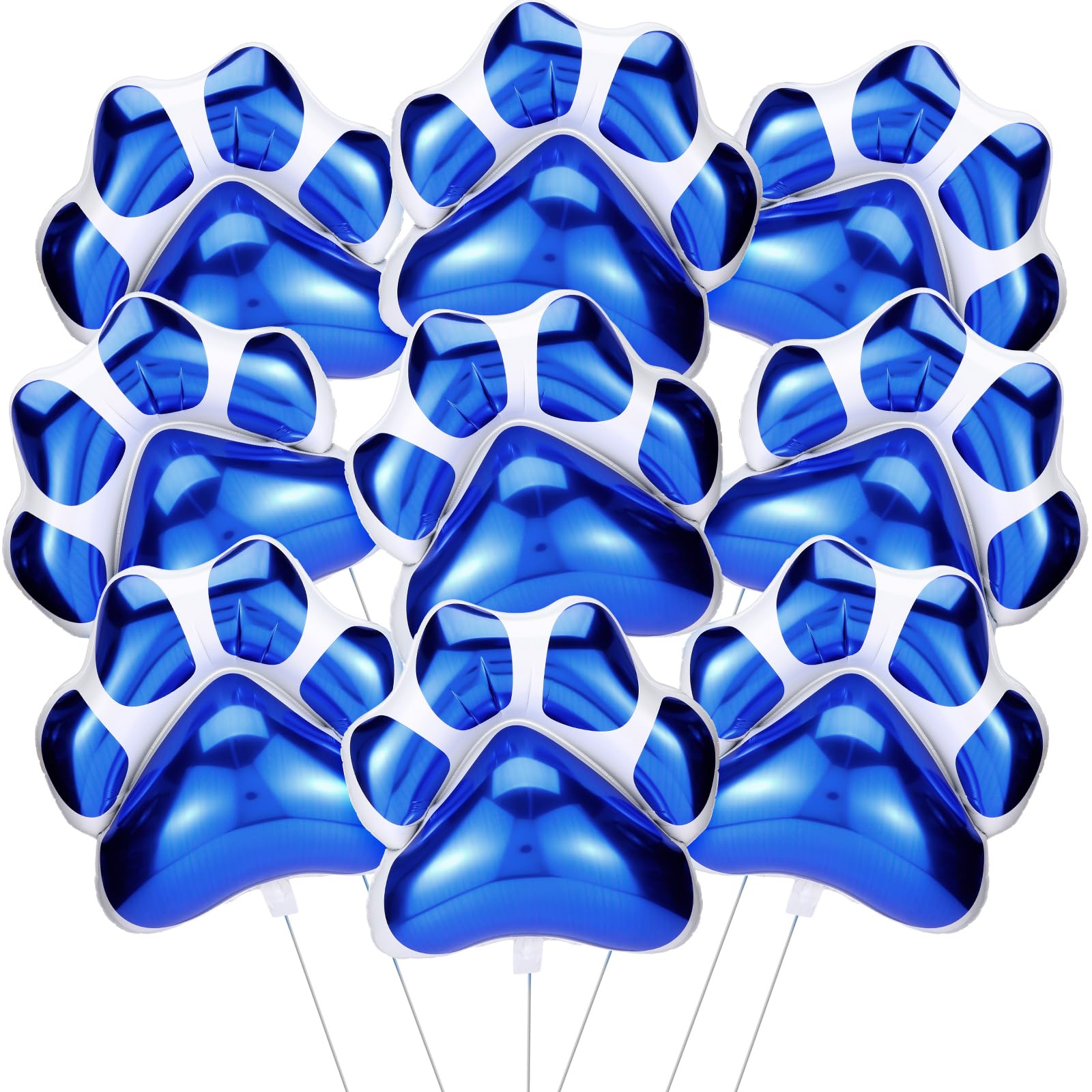 Amazon.com: Hungdao 9 Pcs 28 x 26 Inch Dog Paw Balloons Paw Print Foil ...