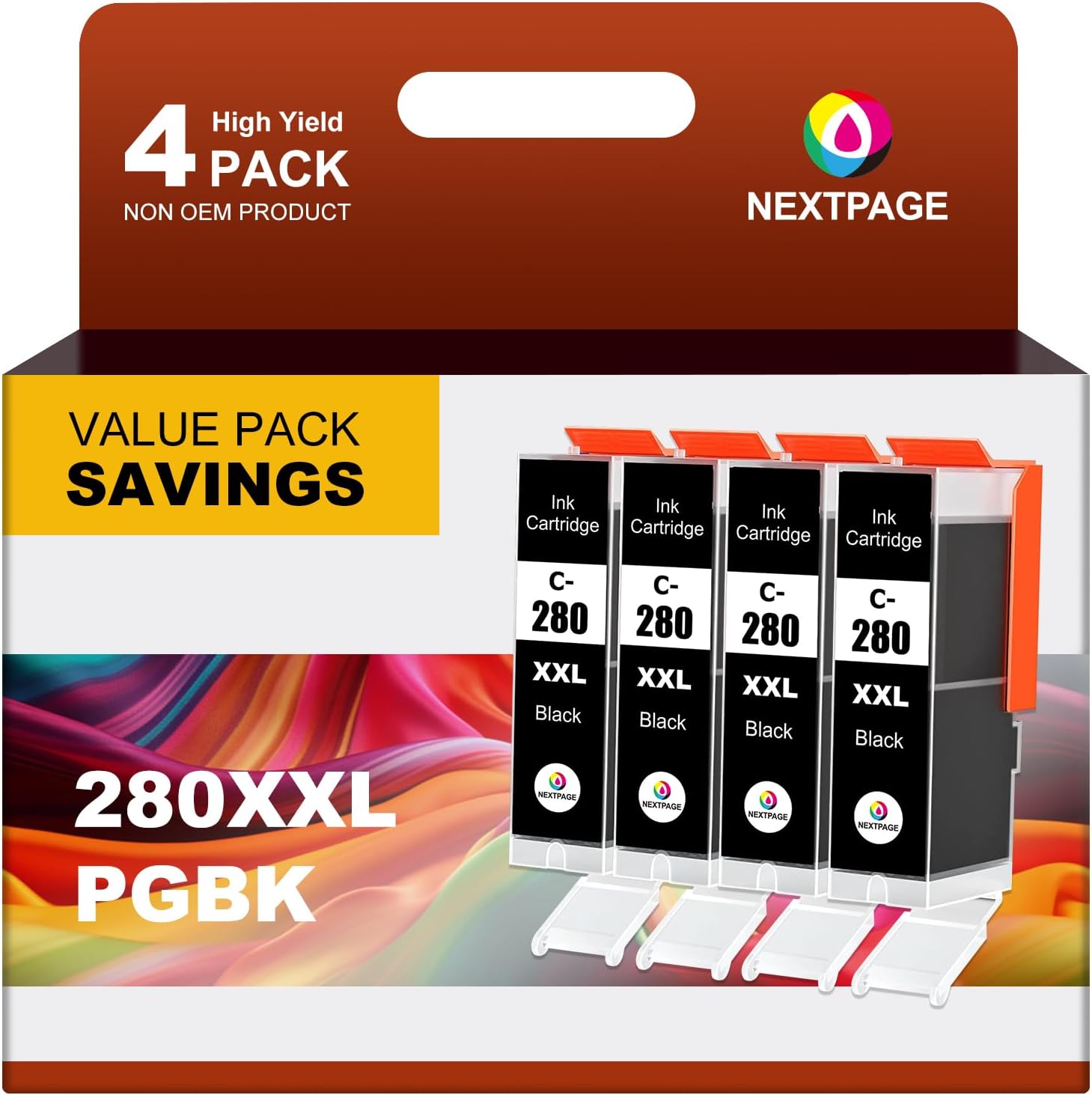 Amazon.com: 280 PGBK + 281 BK Black Ink Cartridges Work for Canon Pixma ...