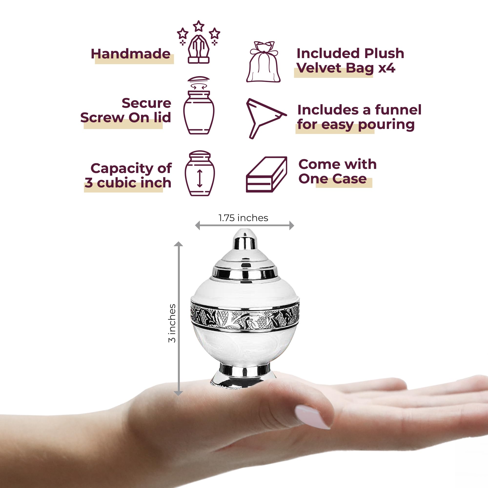 Snapklik.com : Trupoint Memorials Cremation Urns For Human Ashes ...
