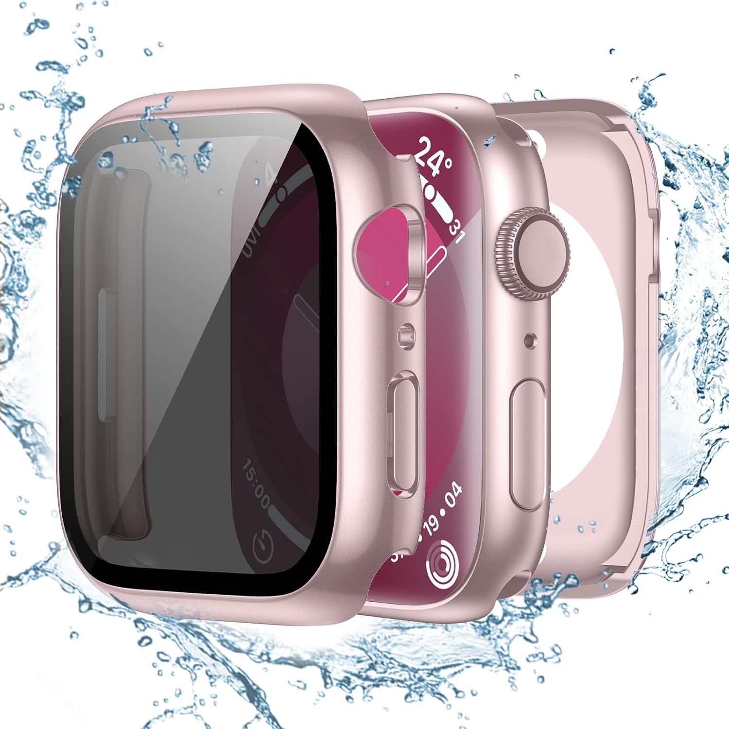 Amazon.com: Tensea (2-in-1 for Waterproof Apple Watch Screen Protector ...