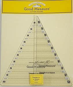 Amazon.com: Good Measure Amanda Murphy Triangles in a Square 2pc Ruler ...