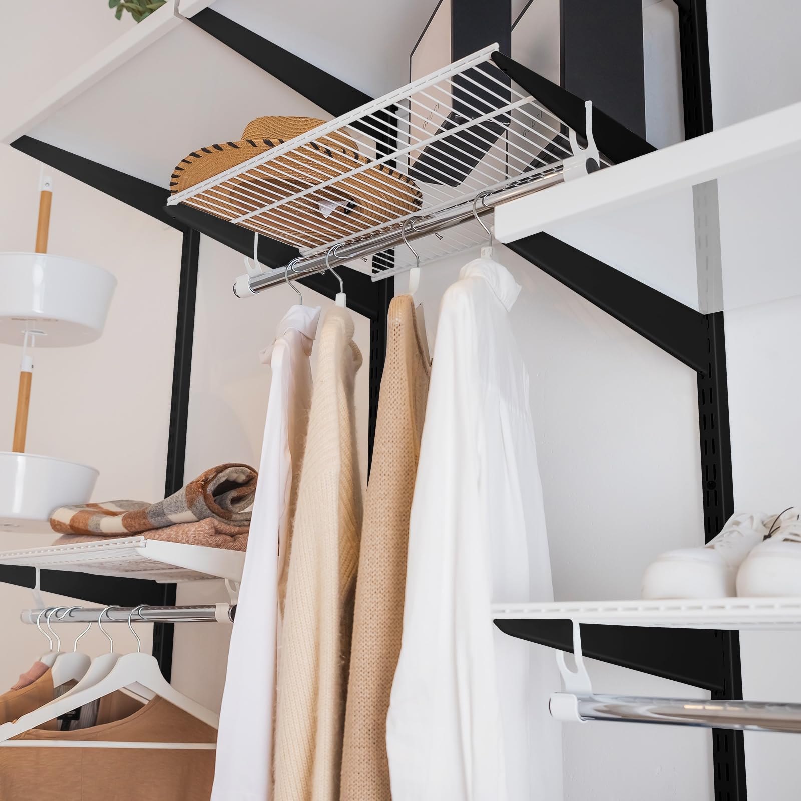 Wall Mounted Track Shelving System