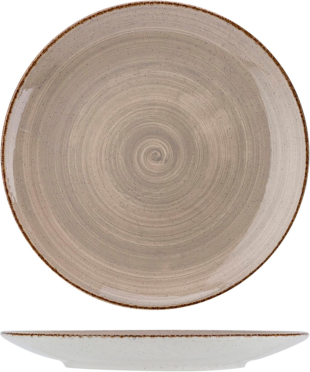 Cosy & Trendy Assiette Plate Granite Taupe-D27CM-Lot de 6 : Amazon.fr ...