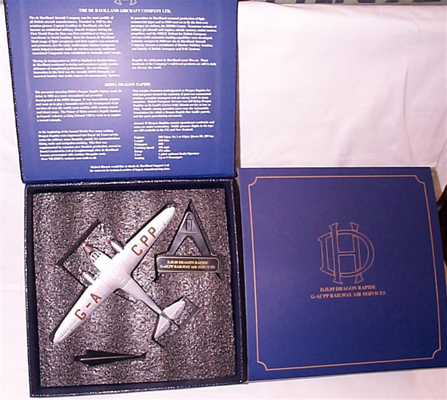 oxford D.H.89 dragon rapide G-ACPP railway air service aircraft 1.72 ...