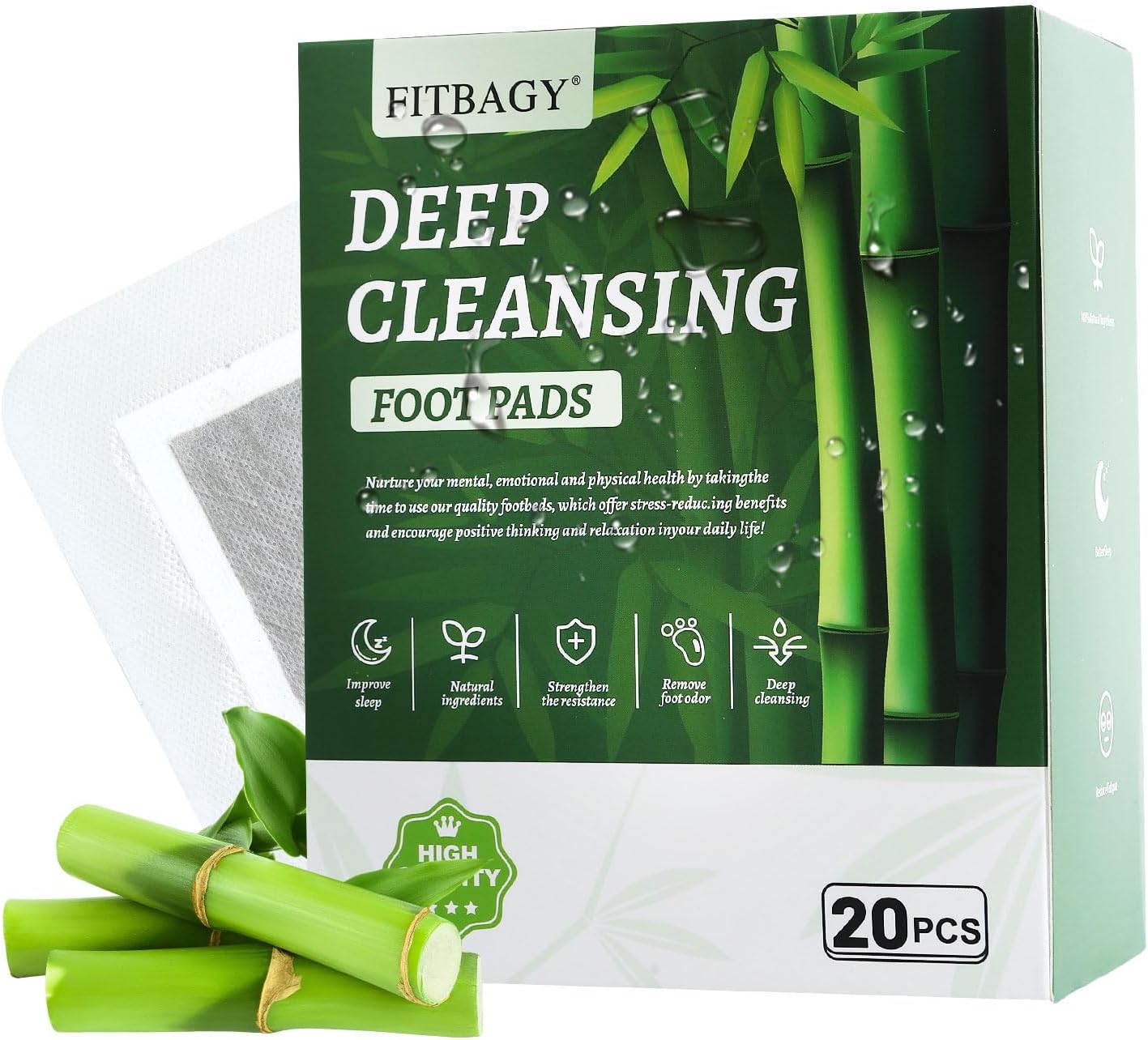 Amazon.com: Natural Cleansing Foot Pads - 40PCS, Deep Cleansing Foot ...