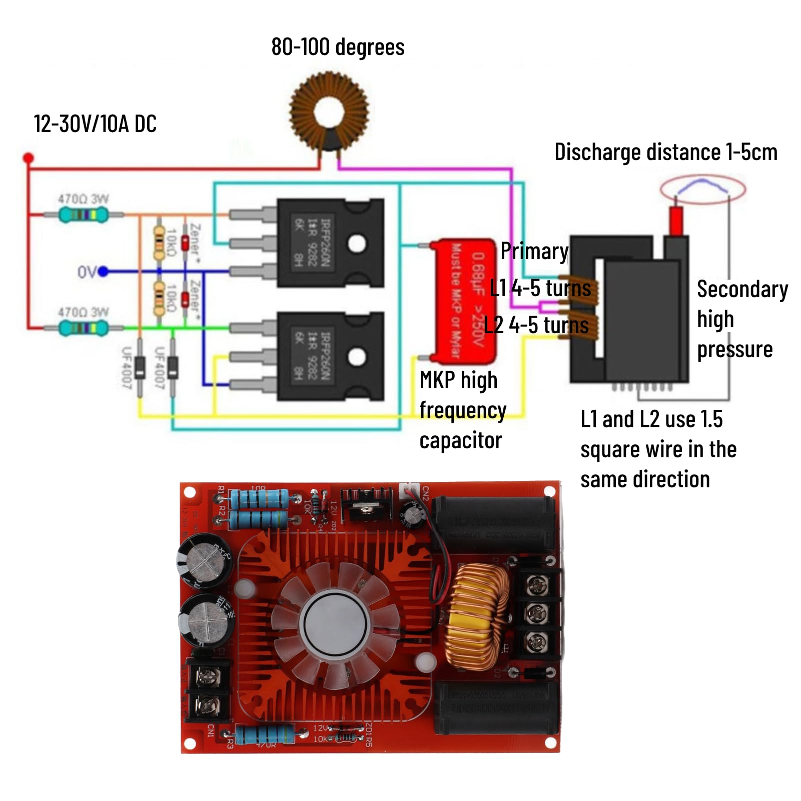 Flyback Transformer Driver Circuit Tefa's Electronics | Universal HV