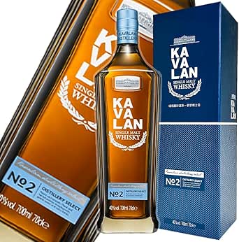 Amazon.co.jp: カバラン ディスティラリー セレクト No. 2 700ml 40度 台湾 シングルモルトウイスキー [ギフトBOX] [正規品] : 食品・飲料・お酒