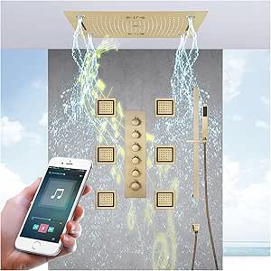Amazon.com: Shower System, Music Shower System, Thermostatic Shower ...