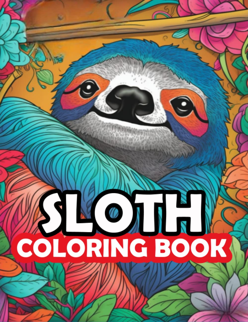Amazon.com: Sloth Coloring Book: For Adults and Kids, 31 Stress ...