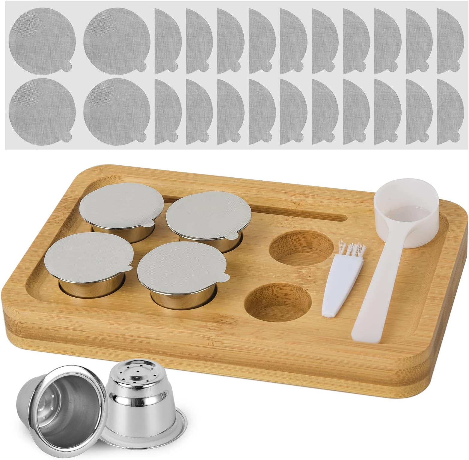 Amazon.com: MG Coffee Stainless Steel Reusable Nespresso Capsules ...