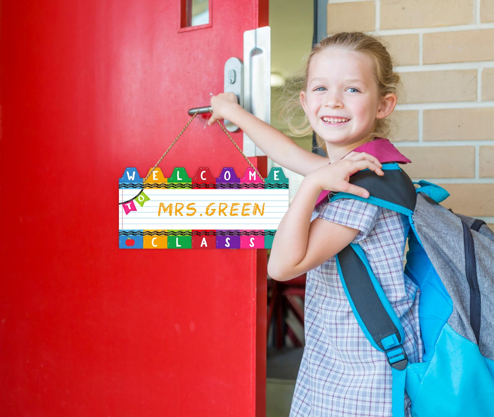 Snapklik.com : Welcome Sign For Classroom Door Decorations Teacher Name ...