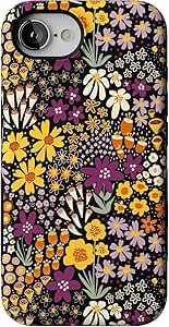 Amazon.com: Casely iPhone 16e Case | Falling for You | Plum Floral | Compatible with MagSafe ...