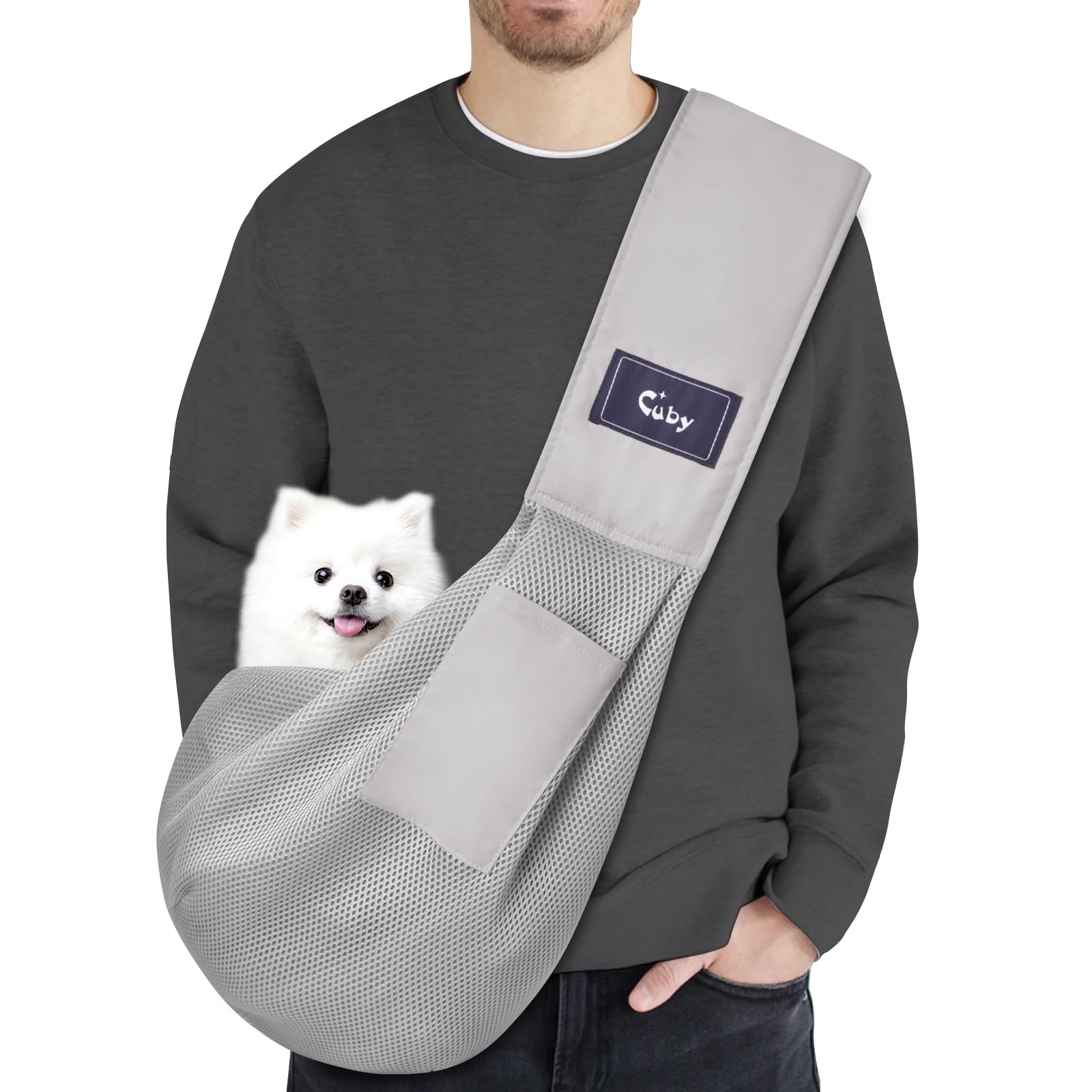 Snapklik.com : CUBY Dog And Cat Sling Carrier, Hands Free Reversible ...