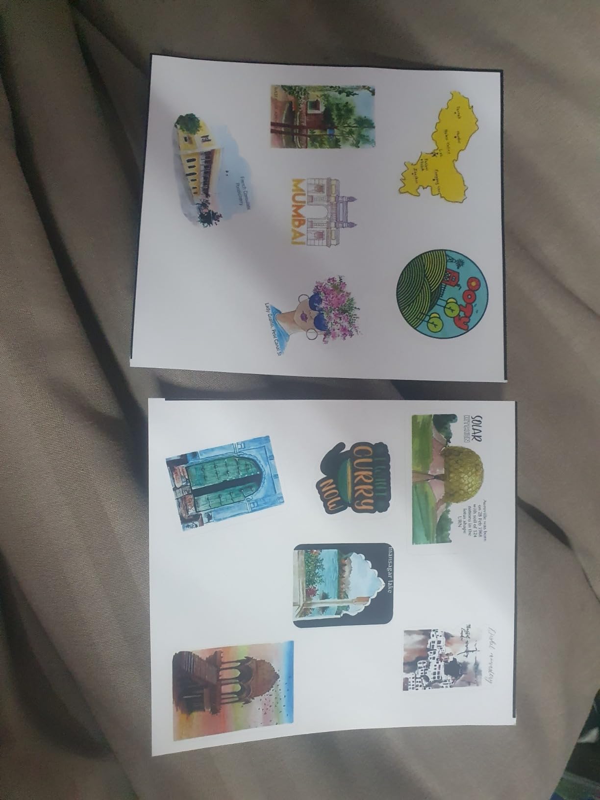 57 PCs Indian Theme Stickers for Journal | Scrapbook Stickers for ...