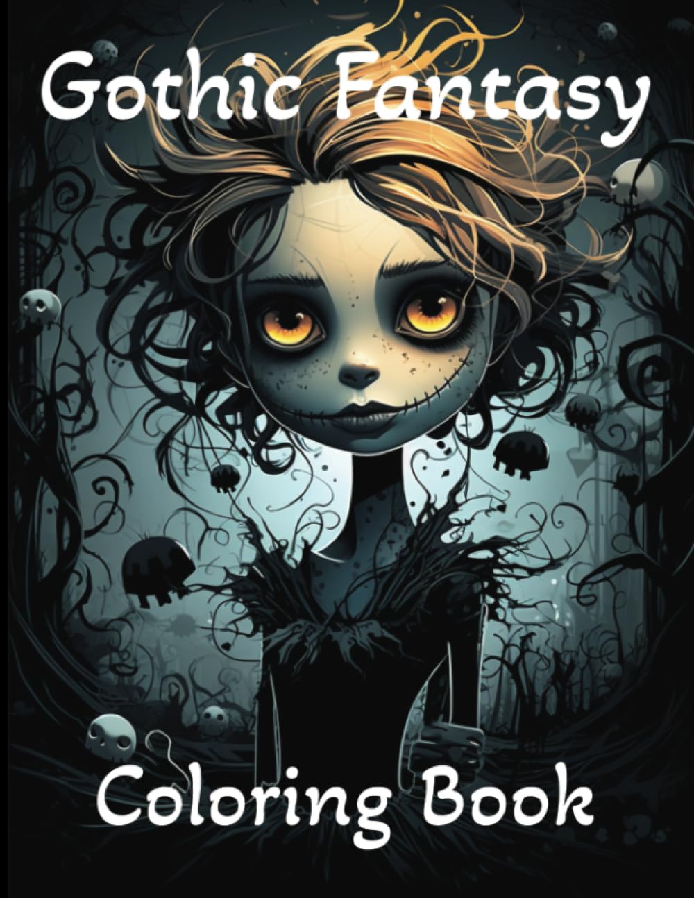 Amazon.com: Gothic Fantasy Grayscale Coloring Book: Creepy and cute ...