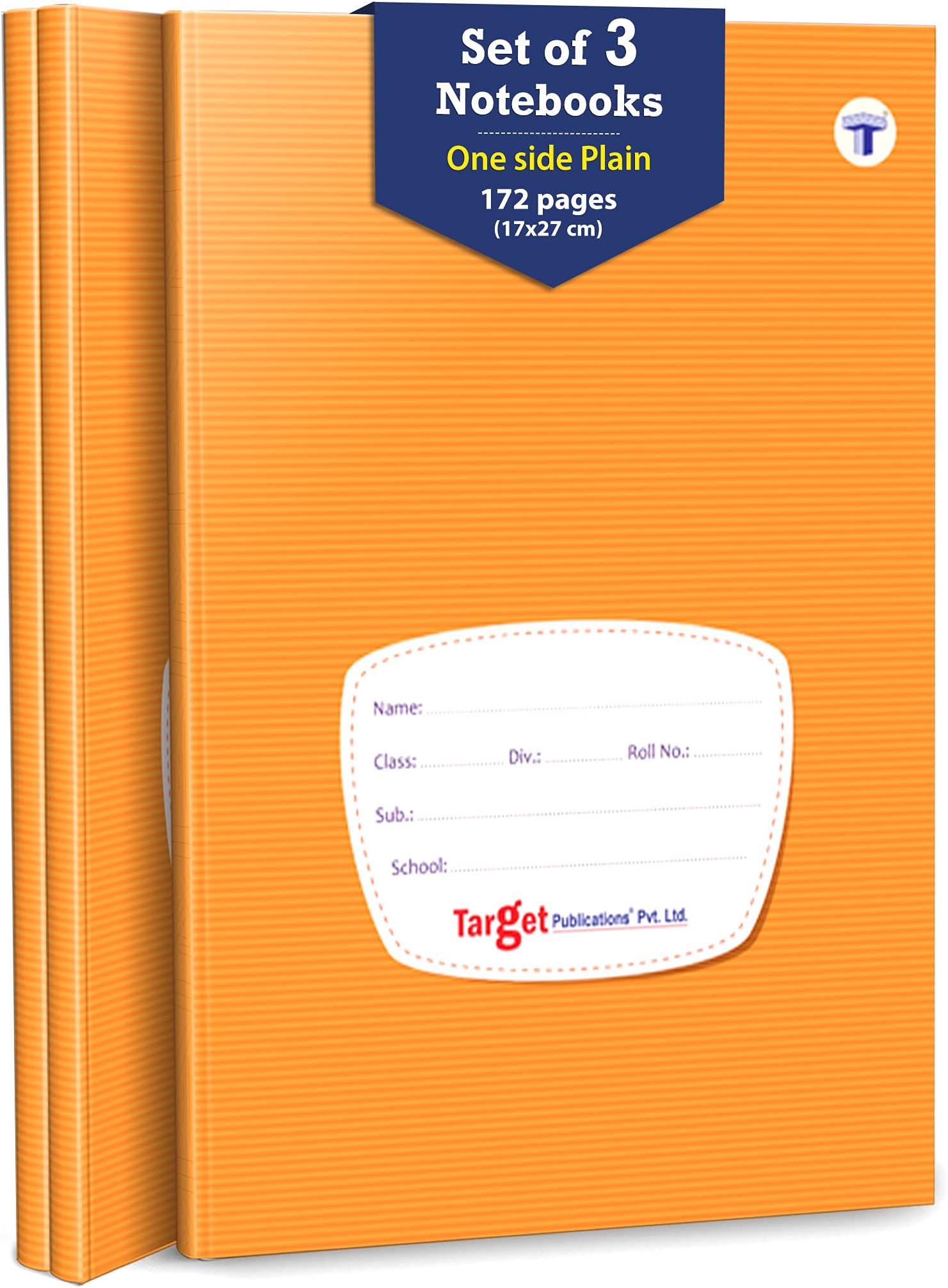 Classmate Single Line interleaf Notebook- Pack of 6 (120 Pages,240 x ...