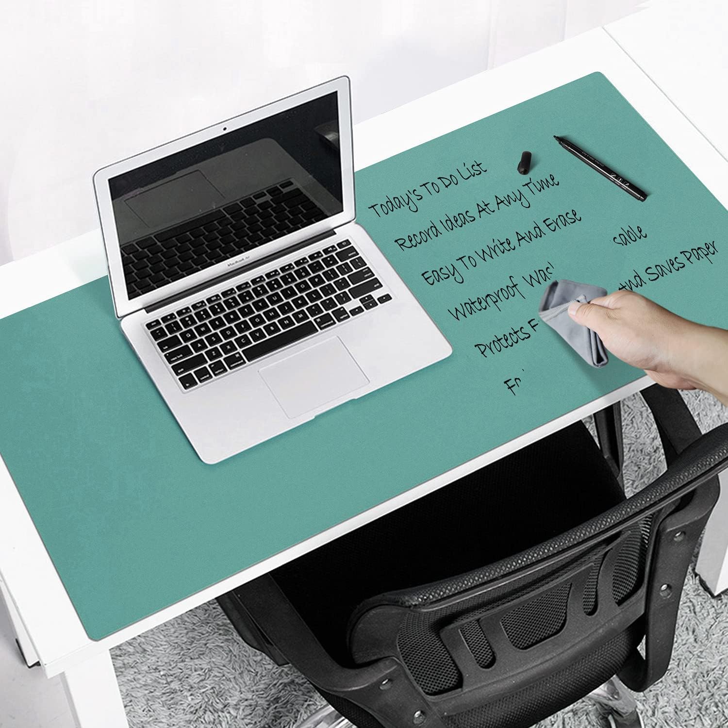 Sous-main de bureau effaçable à sec - 70 x 35 cm - Imperméable ...