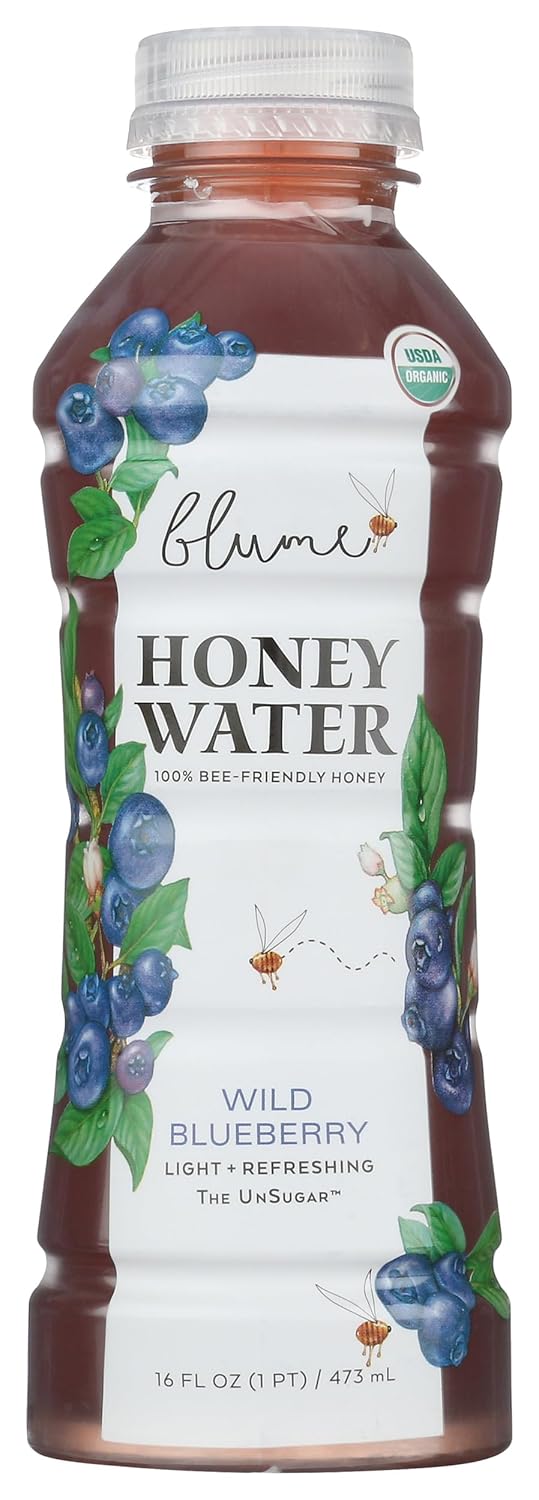 Amazon.com: Blume Honey Water, Wild Blueberry, 16 Fl Oz : Grocery ...