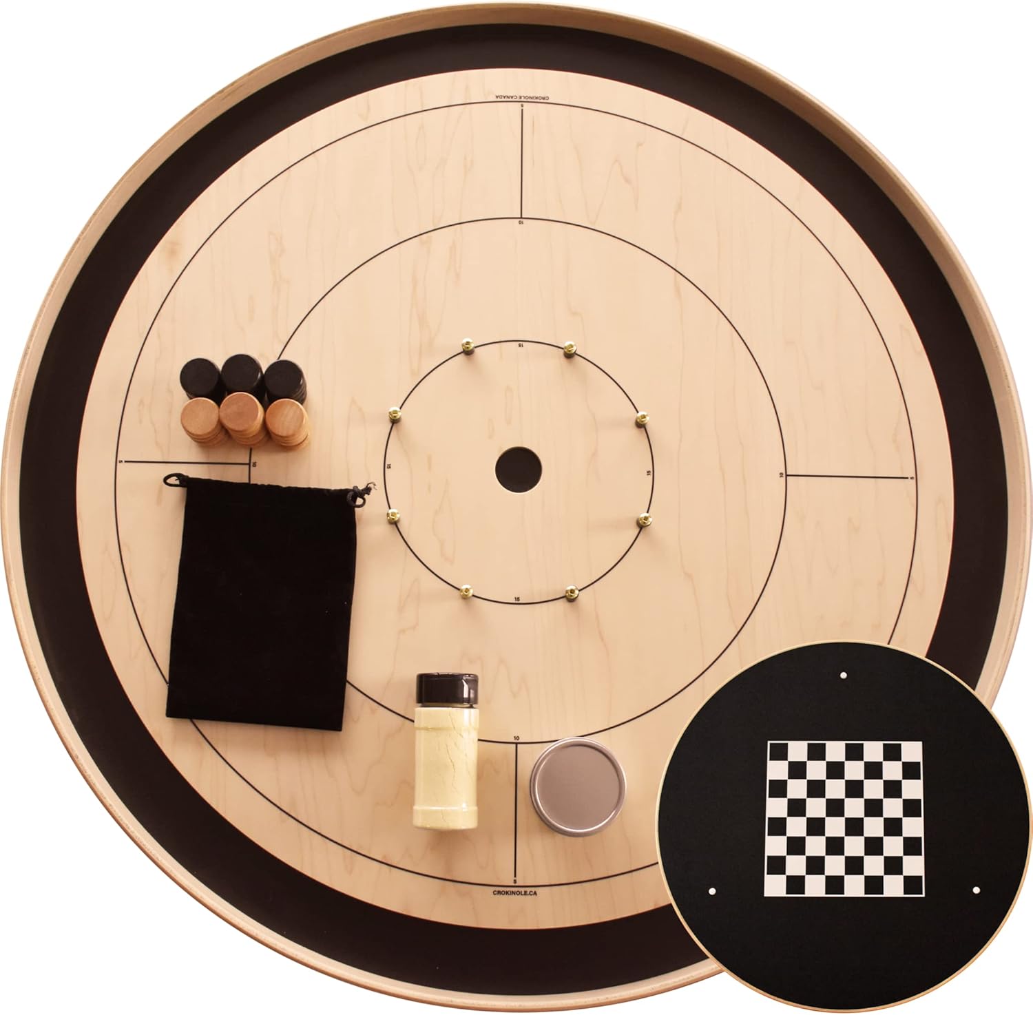 Amazon.com: The Crokinole Canada Board - Tournament Style Crokinole ...