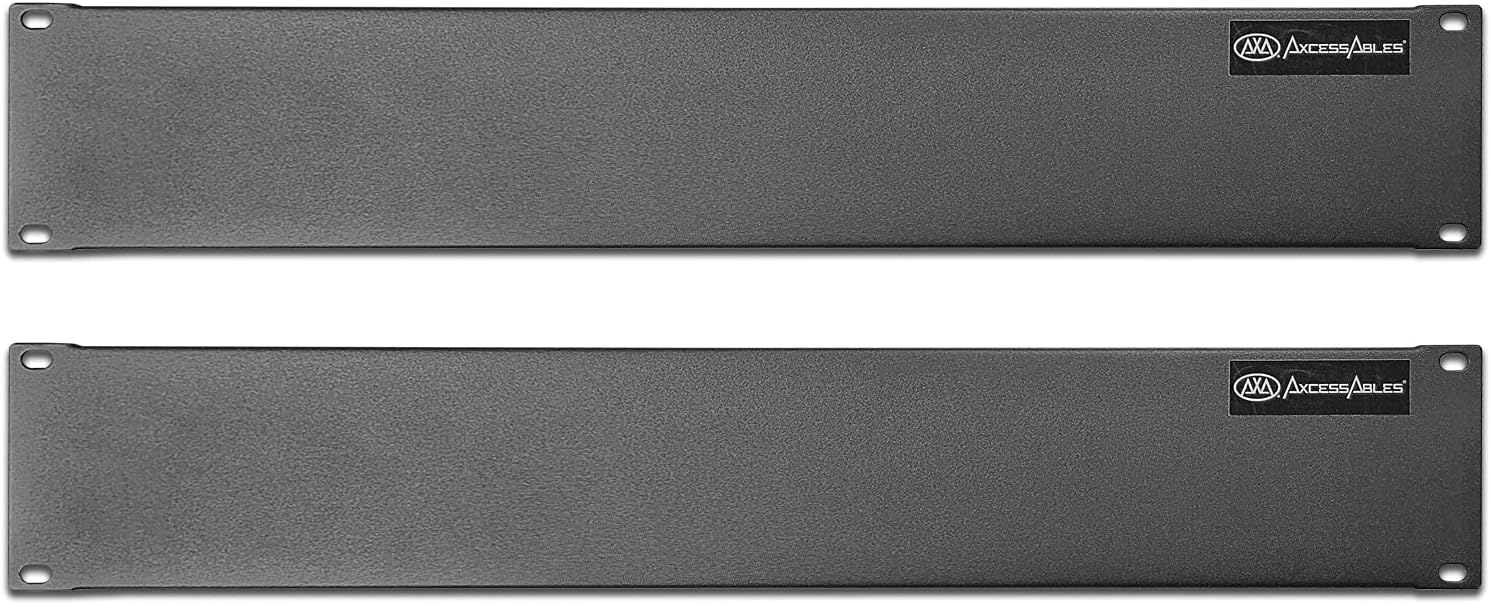 Amazon.com: AxcessAbles RKBLANK2U 2U Blank Rack Mount Panel Spacer ...