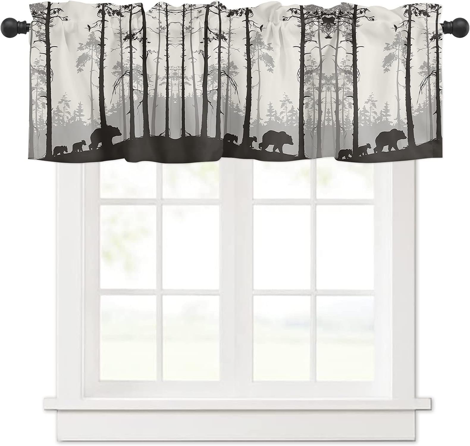 Amazon.com: Park Designs Buffalo Check Bear Valance, 60 x 14 : Home ...