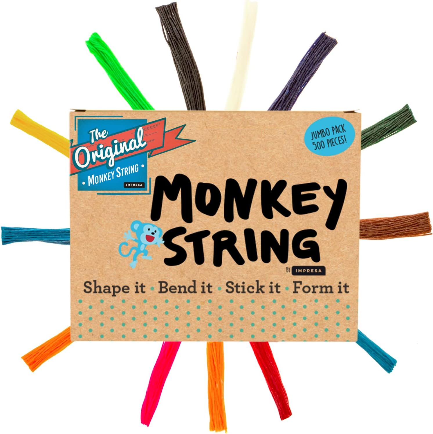 Amazon.com: Impresa Products 500 Piece Pack of Original Monkey String ...