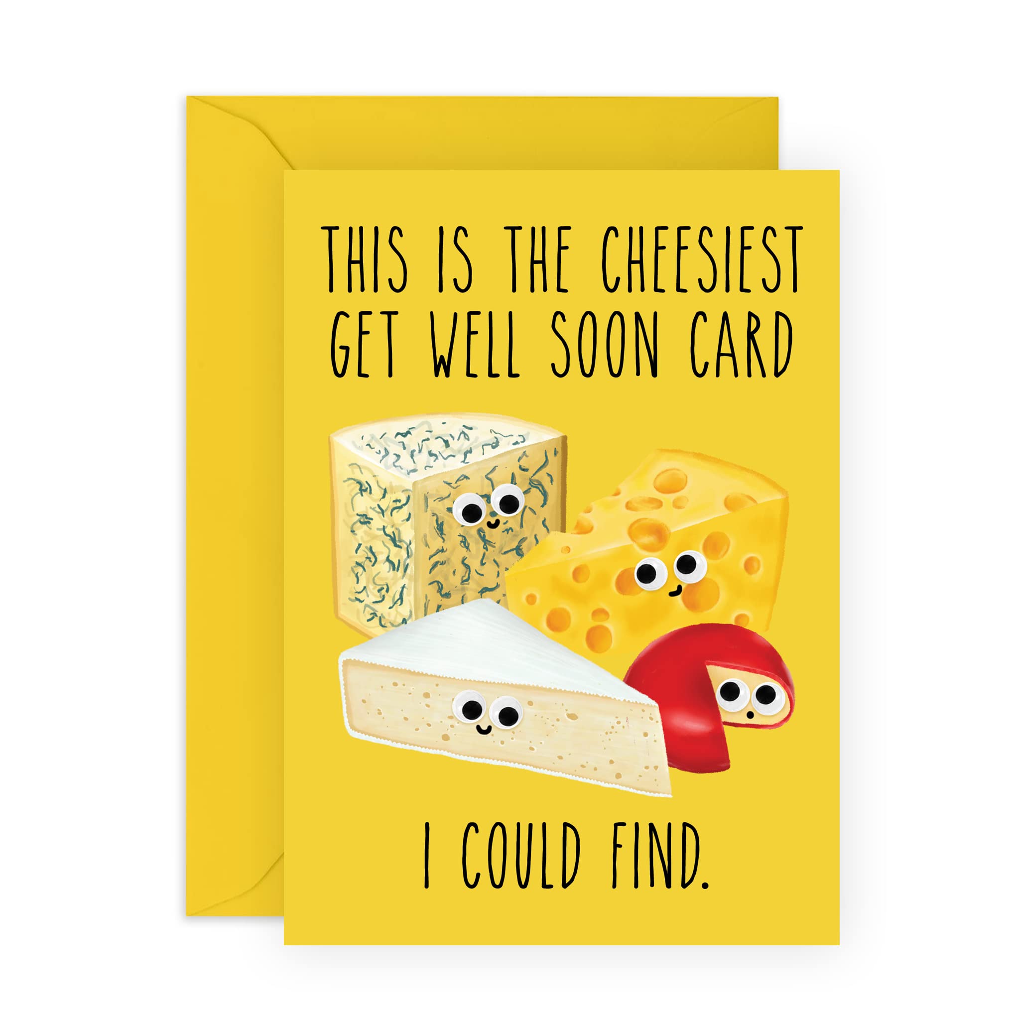 Get Well Soon Card - 'Cheesiest Get Well Card' - Sweet Recovery Gifts ...