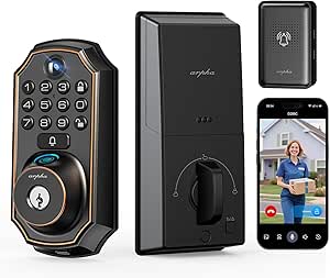 Keyless Entry Deadbolt - WiFi Video Smart Lock with Camera, 5-in-1 ...