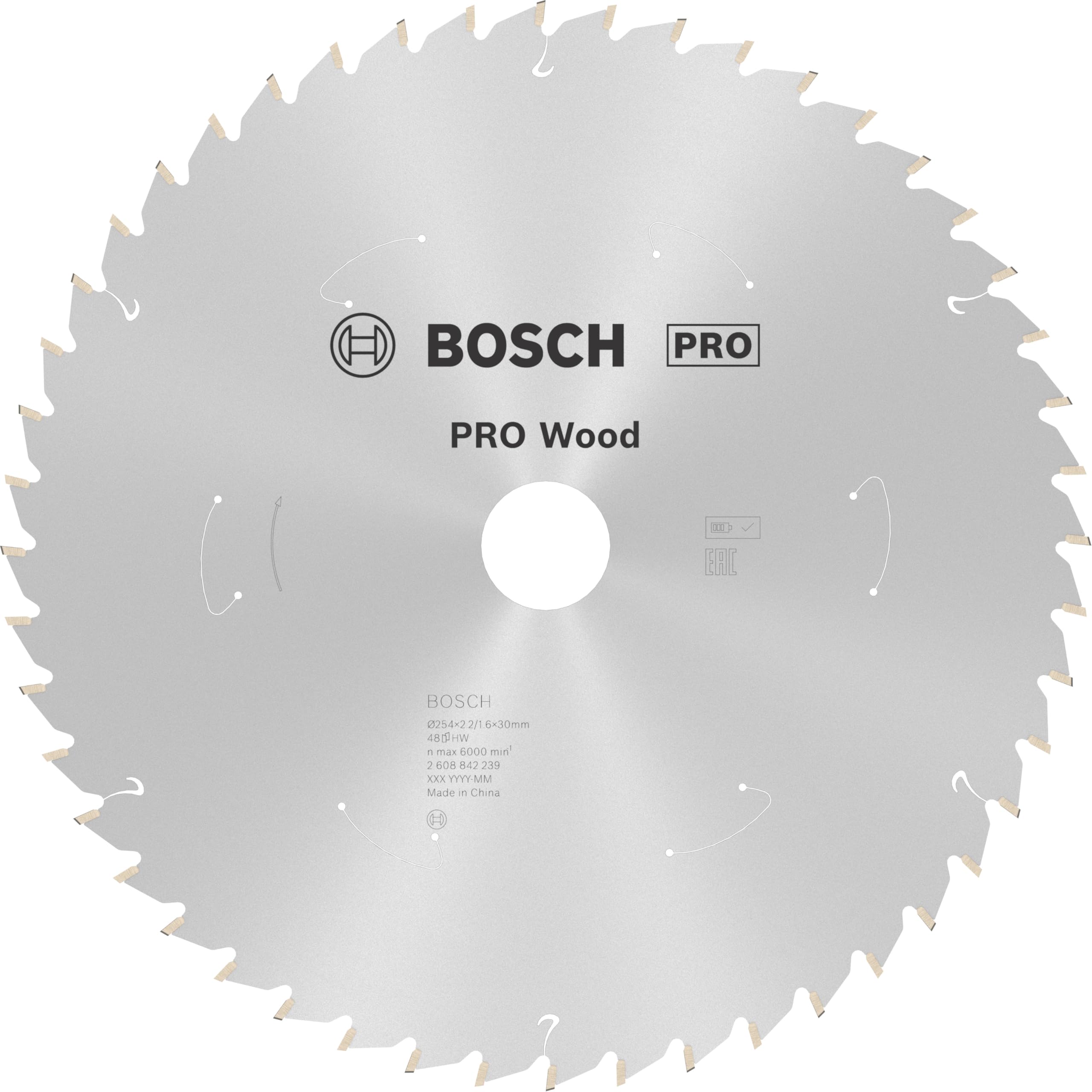 Bosch Professional 1x Circular Saw Blade Standard for Wood (Ø 254 x 30 ...