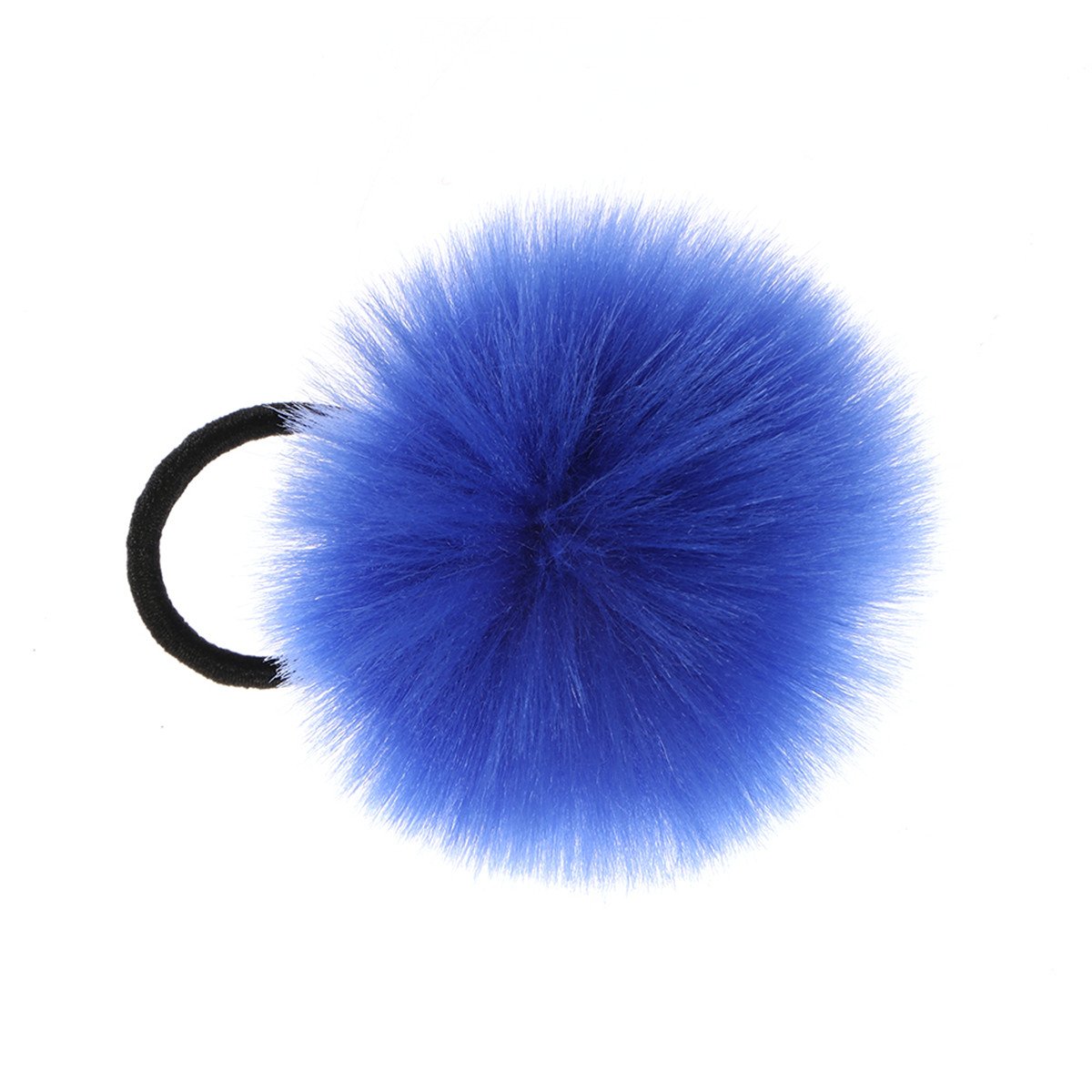 Amazon.com : 2pcs Pom Pom Elastic Hair Ties - Flurry Ball Ponytail ...