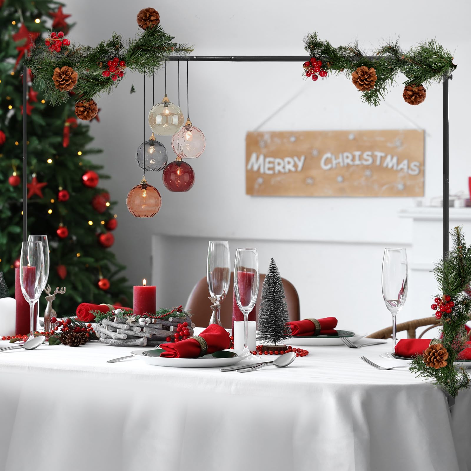 Amazon.com : GILPWA Over The Table Rod Stand with Clamps 31''-59'' Tall ...