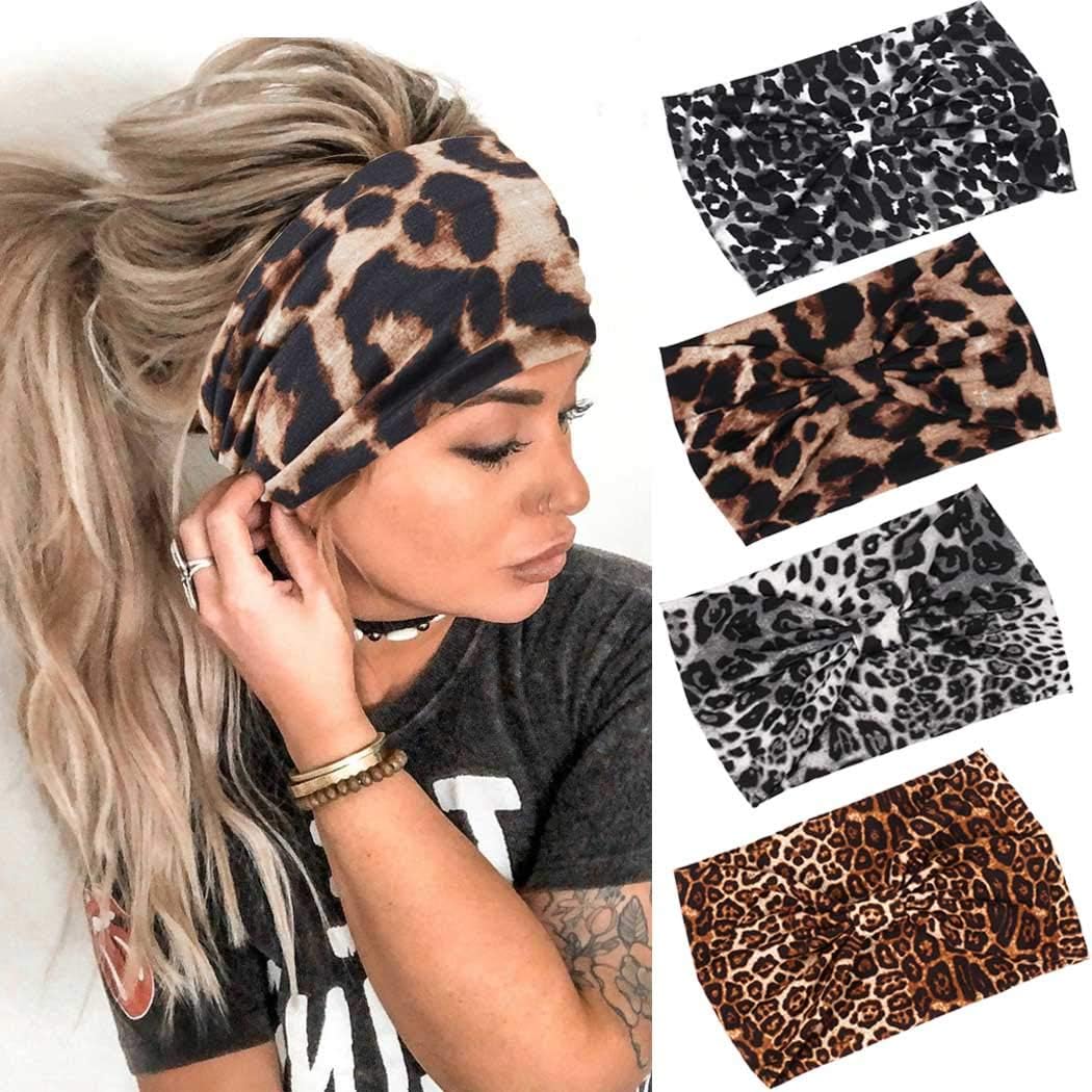 Amazon.com : TERSE 2 Packs Headbands for Women Boho Extra Wide 7 ...