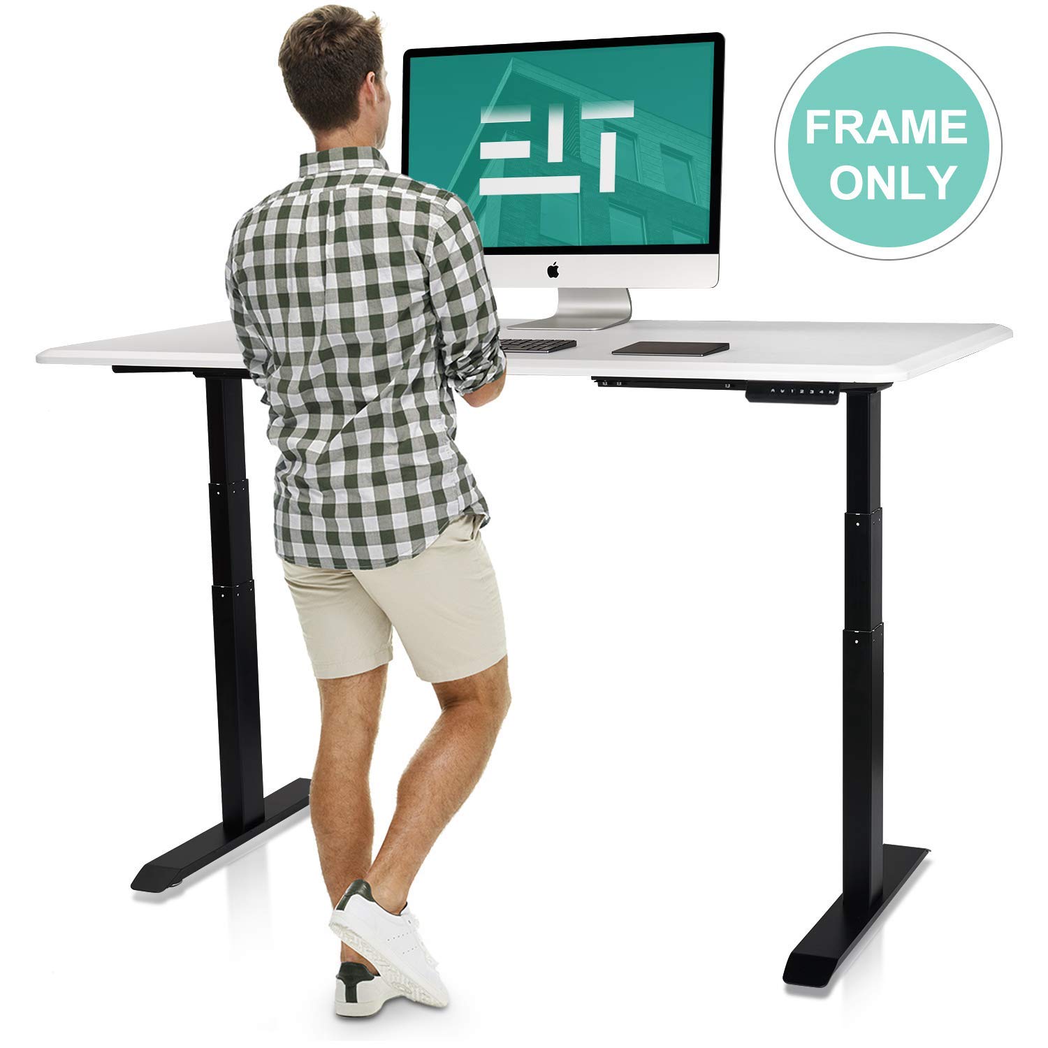 Buy EleTab Height Adjustable Electric Standing Desk, 55 x 24 Inches ...