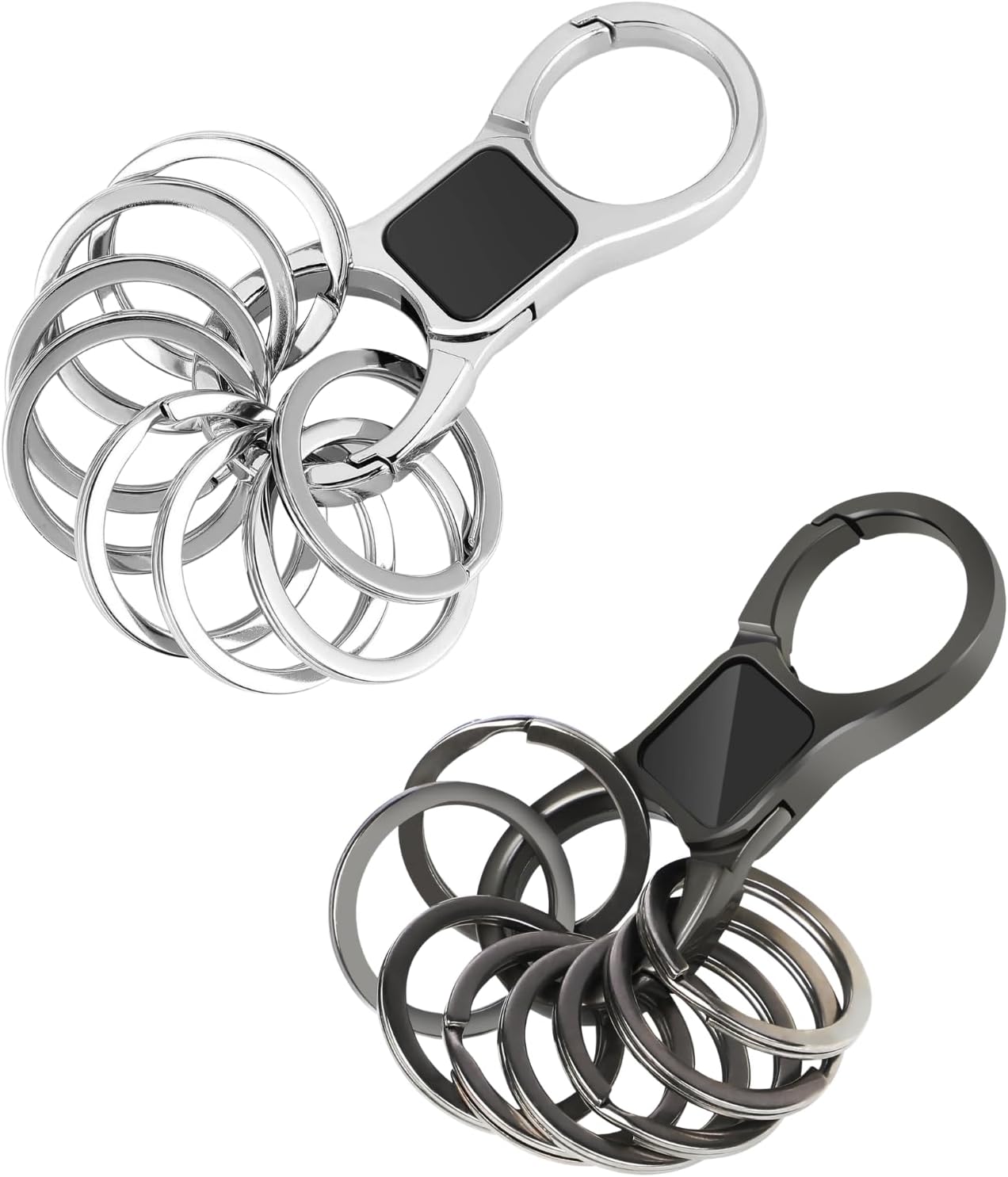 Amazon.com: DAYGOS Key Chain, Quick Release Keychain with 8 Key Rings ...