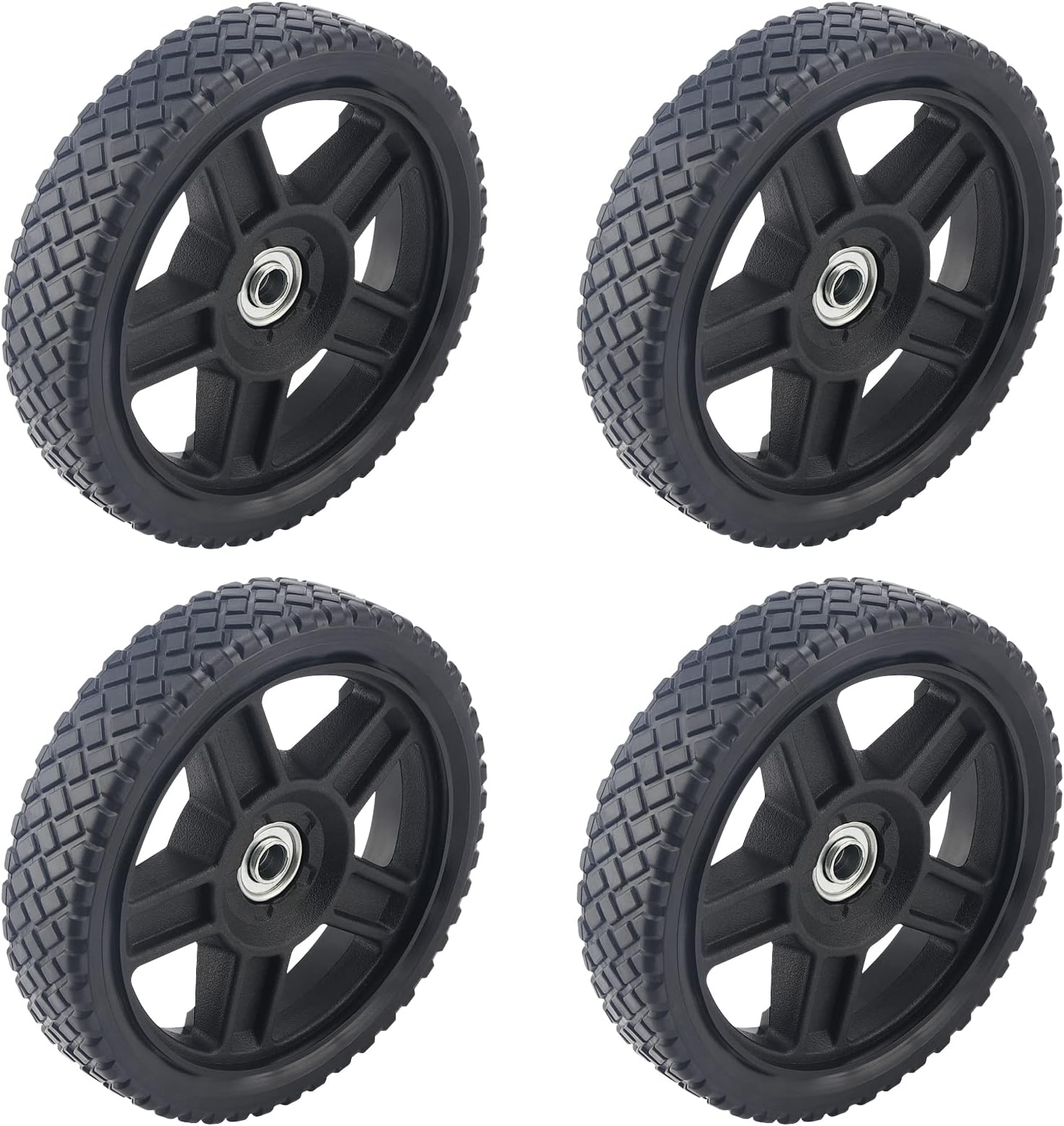 Amazon.com: GINLANK 2 PCS 12 inch Plastic Tires, Plastic Spoked Wheel ...