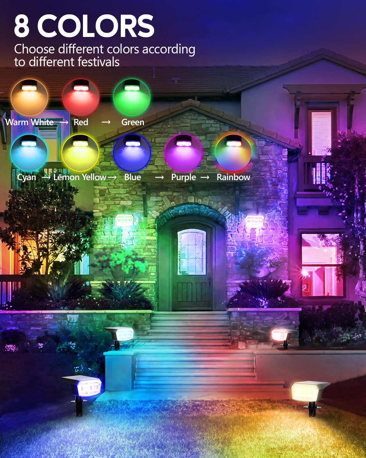 Solar Powered Uplights 4 X Solar Powered Garden Up Lights Lawn,