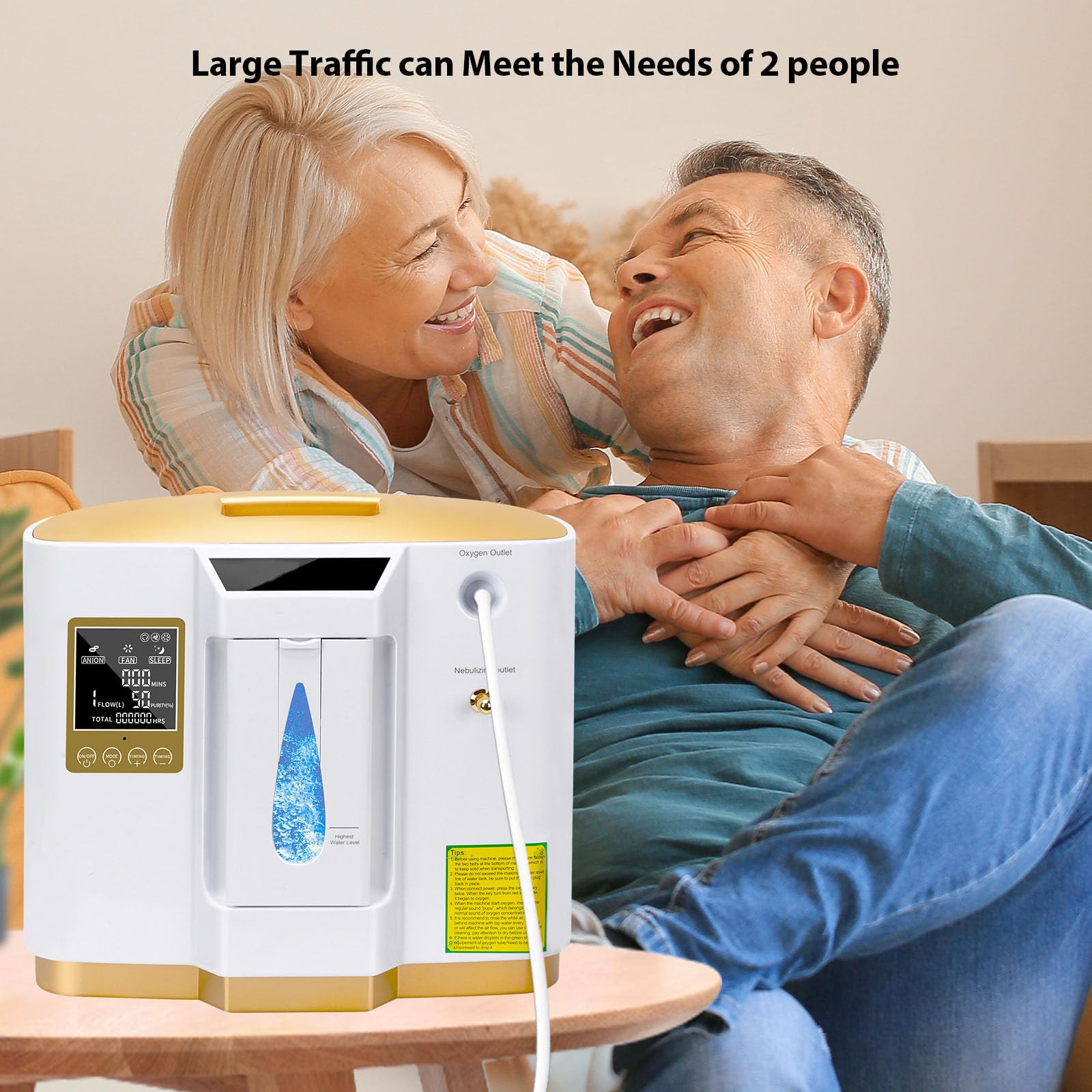 Oxygen Concentrator, Portable Oxygen Concentrator for Home Use, with ...